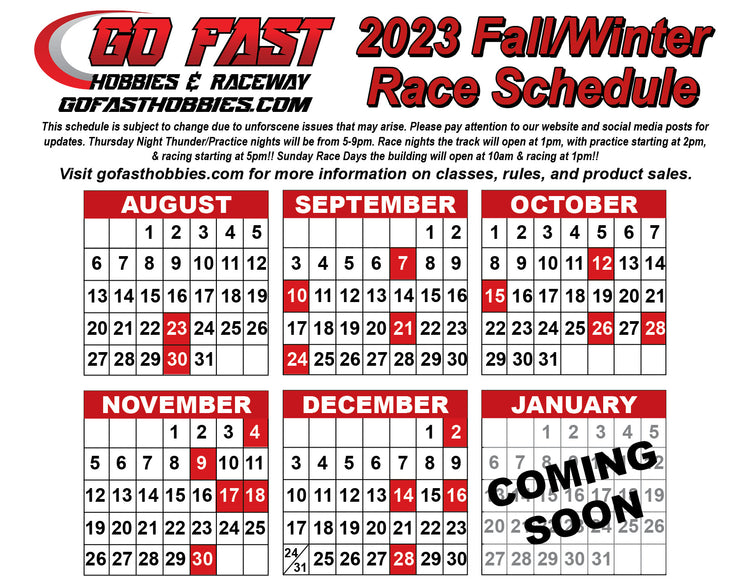 Rules – Go Fast Hobbies