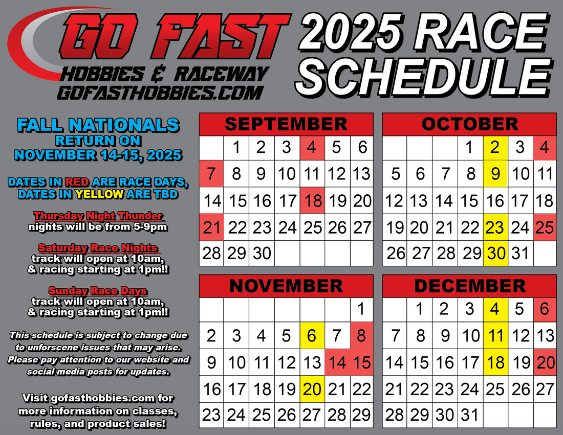 Go Fast Raceway Saturday Racing – Go Fast Hobbies