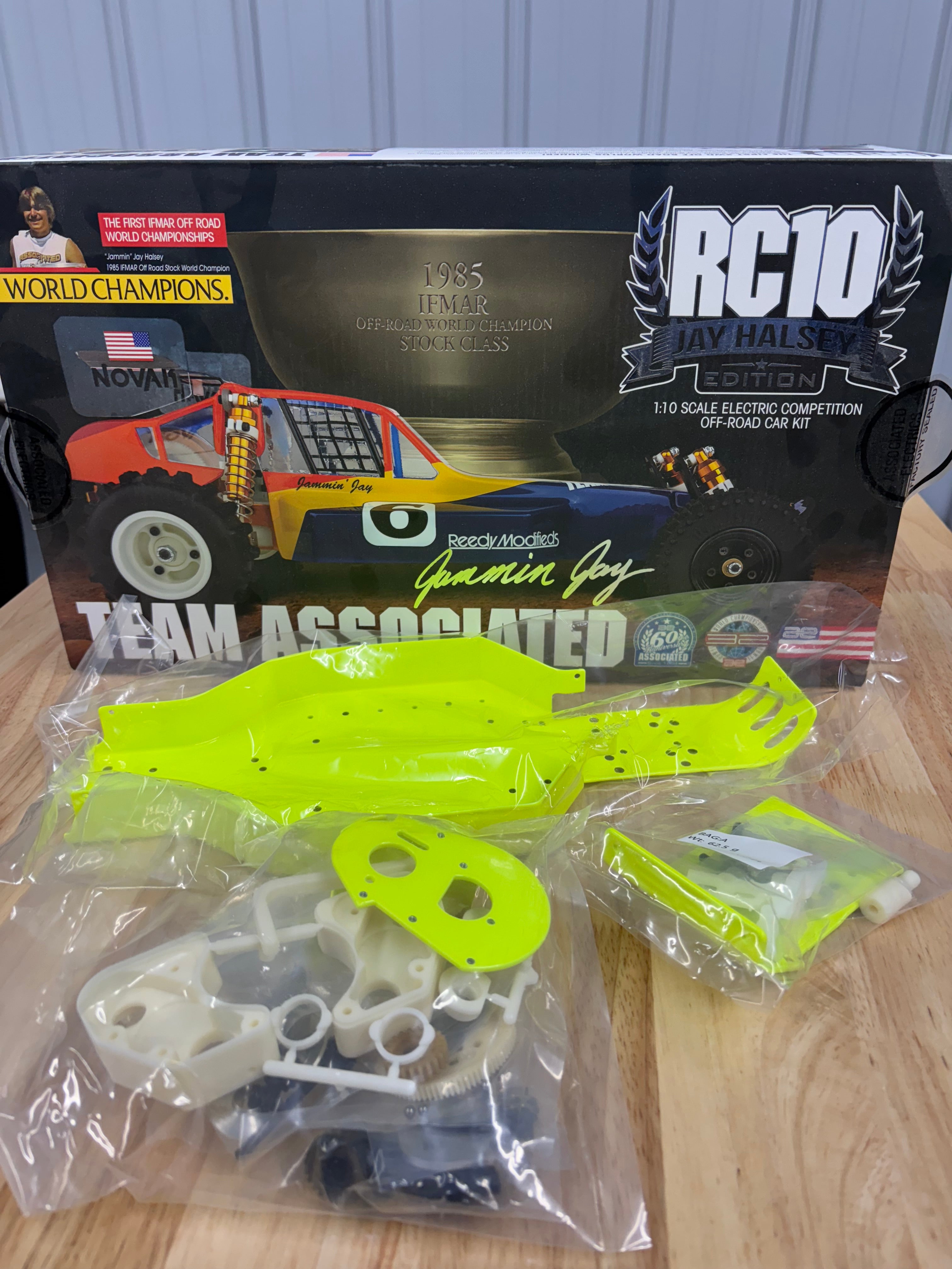 Team Associated Special Edition RC10 Jay Halsey FLO YELLOW CHASSIS Kit ...