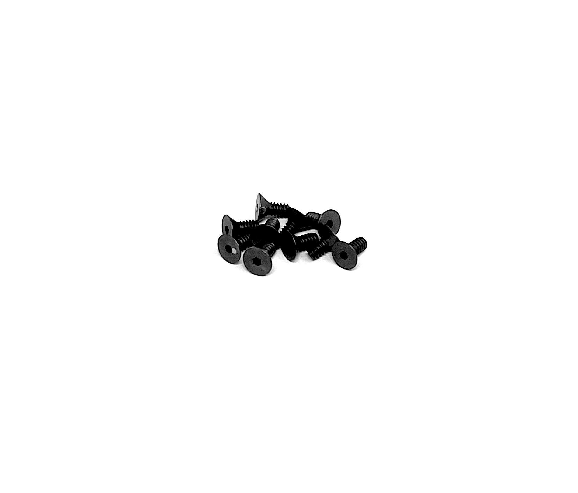 Vault RC Products 4-40 x 1/4 Flat Head Screw (Black Steel) VRC-8255 ...